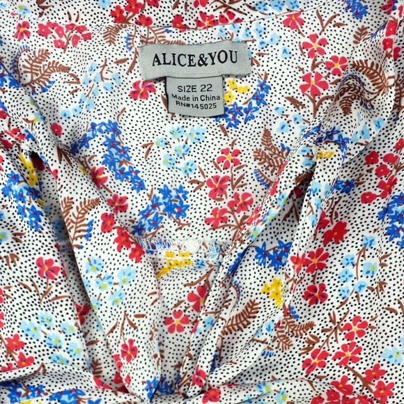 Alice & You | Dresses | Alice You Sleeveless Floral Shift Dress Sz 22 ...